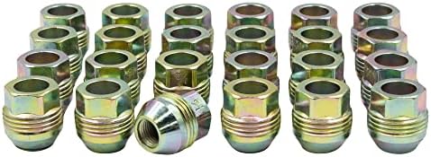 Wheel Accessories Parts 24 Pcs Lug Nuts Dual External Thread M14x1.5 ...