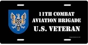 Amazon.com: 11th Combat Aviation Brigade License Plate : Automotive