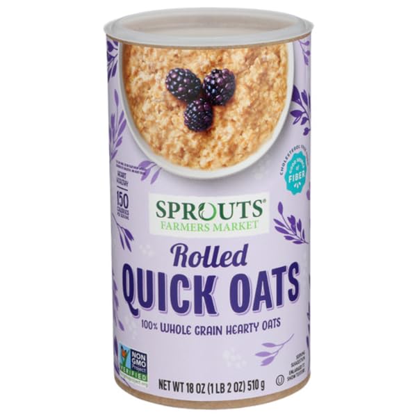 Amazon.com: Sprouts Rolled Quick Oats - 18 oz (510g) : Grocery ...
