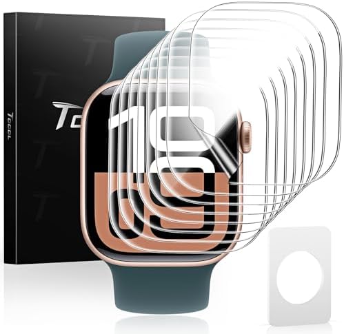 TOCOL 8 Pack Screen Protector for Apple Watch Series 10 46mm,[HD Clear ...