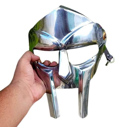 Medieval Gladiator Mask MF Doom Medieval Re-Enactment Viking Face Mask ...