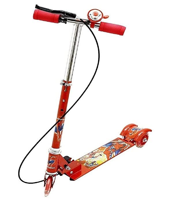 CRINGO TEX 2 Wheel Power Ranger Scooter with Sipper, Bell, Side Stand ...