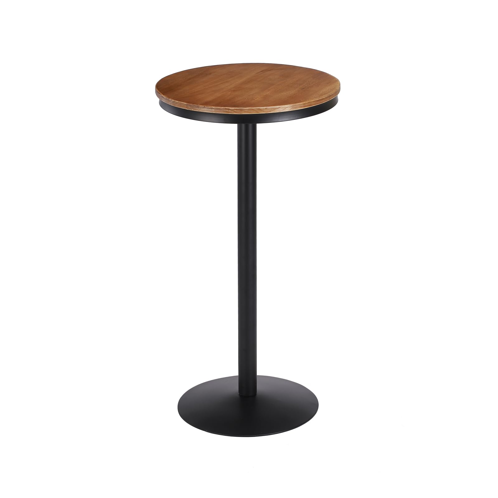 Amazon.com: VILAVITA 42" H Bar Height Round Bar Table, Solid Wood Top ...