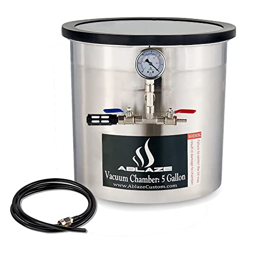Vacuum Chamber Kit 3 Gallon Stainless Steel With Tempered Glass Lid ...