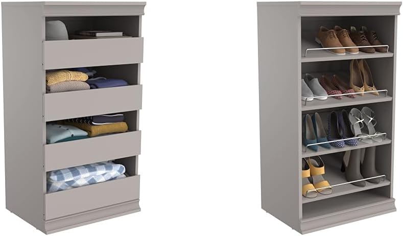 Amazon.com: ClosetMaid 4598 Modular Storage Stackable Unit with 4 ...