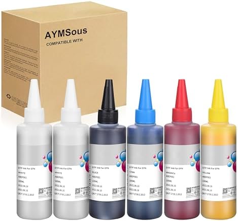 Amazon.com: AYMSous Premium DTF Ink DTF Transfer Ink Conversion Kit Ink ...