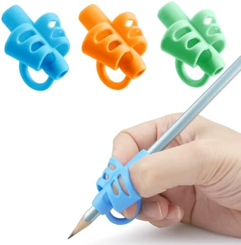 3 Pack Pencil Grips for Kids Handwriting, Pencil Gripper Pencil Holder ...