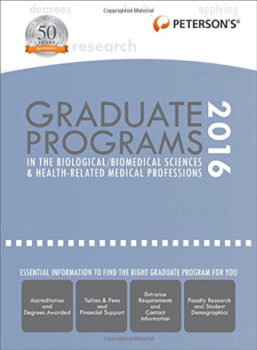 Graduate Programs in the Biological/Biomedical Sciences & Health ...