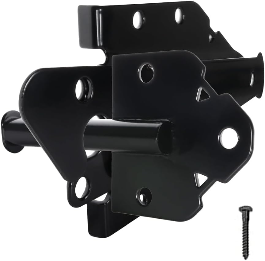 Amazon.com: Advantage Industries Steel Self-Latching Wood Gate Latch ...