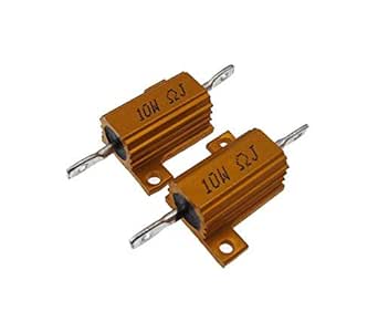 10W 100 Ohm Power Resistor Wirewound Aluminum Load - Pack of 2 : Amazon ...