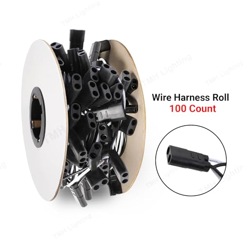Snapklik.com : TMH 100 Count 2-Prong Wire Harness Roll Double Female ...
