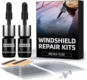Windshield Crack Repair Kit, 2 Bottles Nano Glass Crack Repair Liquid ...