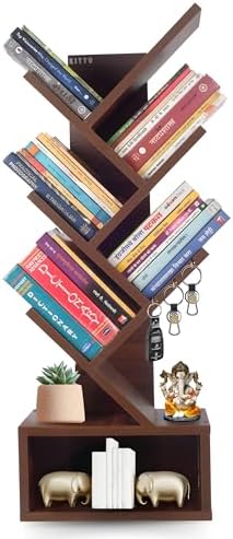 TANWAR HANDICRAFT Solid Wood Tree Shape Book Shelf with Storage One ...