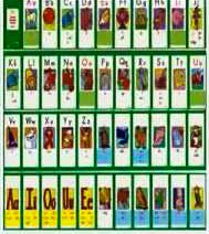 Open Court Reading - Alphabet Card Desk Strips - Grade K: Wright Group ...