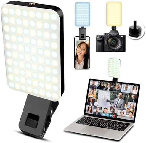 Amazon.com: Selfie Light with 5 Light Modes,25 Brightness Level, 80 LED ...