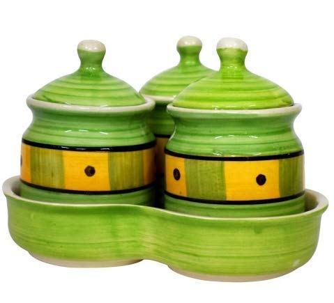 SAWAN Shopping Mart Ceramic Barni Set, pickle jar, Multipurpose Barni ...