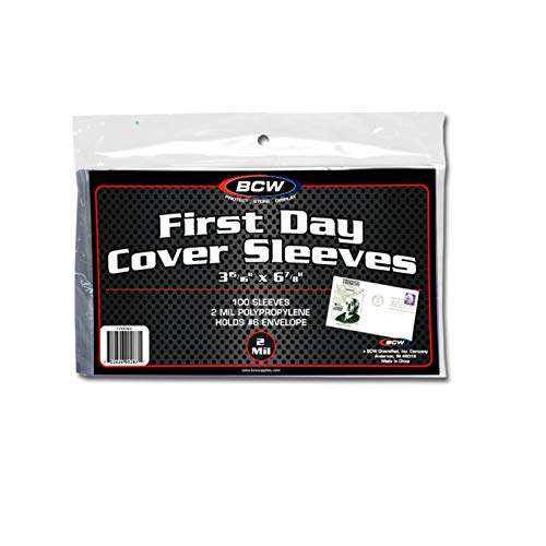 BCW 1-FDCSLV First Day Cover Sleeves | Amazon price tracker / tracking ...