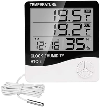 SMIC Pvc Htc-2 Lcd Digital Thermometer Hygrometer Weather Station ...
