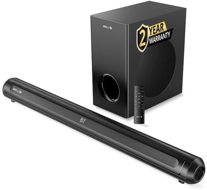 Mivi Fort H120 Soundbar - 120W Home Theatre Sound Bar, 2.1 Channel, 2 ...