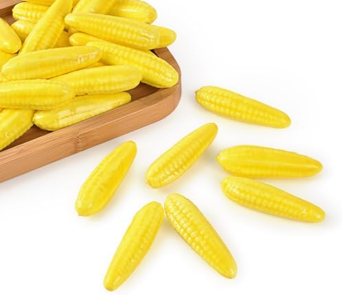 Amazon.com: LUEYAO Artificial Corn Block, Fake Corn PVC Slices ...