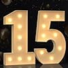 Amazon.com: imprsv 3FT Marquee Numbers, Light Up Numbers, Mosaic ...