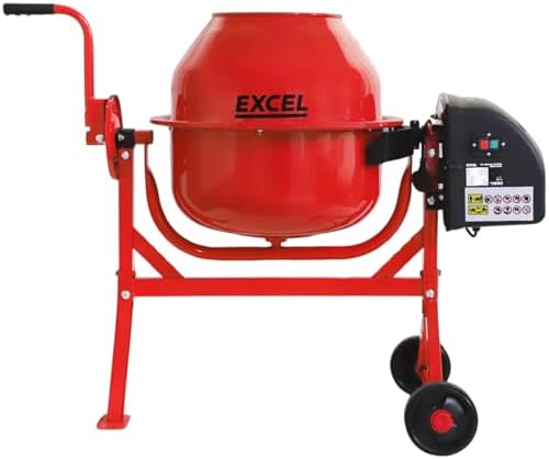 Excel 70L Portable Cement Concrete Mixer 240V/220W with Wheels ...