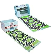 Amazon.com: Livememory Toy Car Garage Box - Toy Car Storage Toy Car Box ...