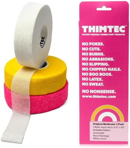 Amazon.com: THIMTEC - The Original Thimble Tape for Hand Sewing - Fully ...