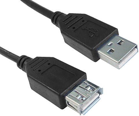 Amazon.com: USB 2.0 Cable Extension, A-Male/A-Female, Black & Ivory ...