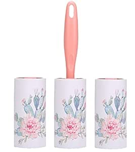 WOTOFY Lint Roller Brush for Clothes - Reusable Sticky Picker Roller Cleaner Travel Pet Hair ...