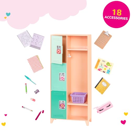 Snapklik.com : 18-Inch Doll Accessories School Locker Classroom ...