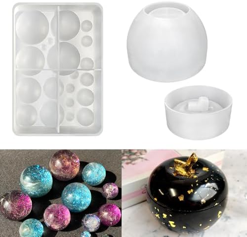 Amazon.com: RESINWORLD Apple Shaped Jar Mold with Lid + 20-Cavity ...