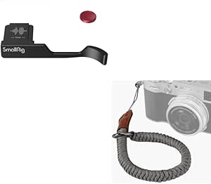 Amazon.com : SmallRig Thumb Grip with Hot Shoe Cover for FUJIFILM X100VI / X100V + Camera Wrist ...