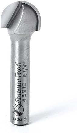 Amana Tool - 45910 Carbide Tipped Core Box 1/4 Radius x 1/2 Dia x 3/8 x ...