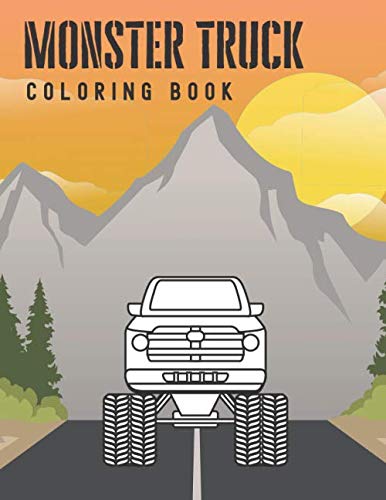 Monster Truck Coloring Book: Coolest Supercars Vehicles Colouring Book ...