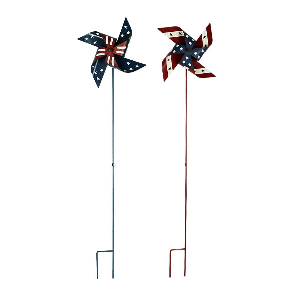 Amazon.com: Linfevisi Metal Patriotic Pinwheels for Independence Day ...