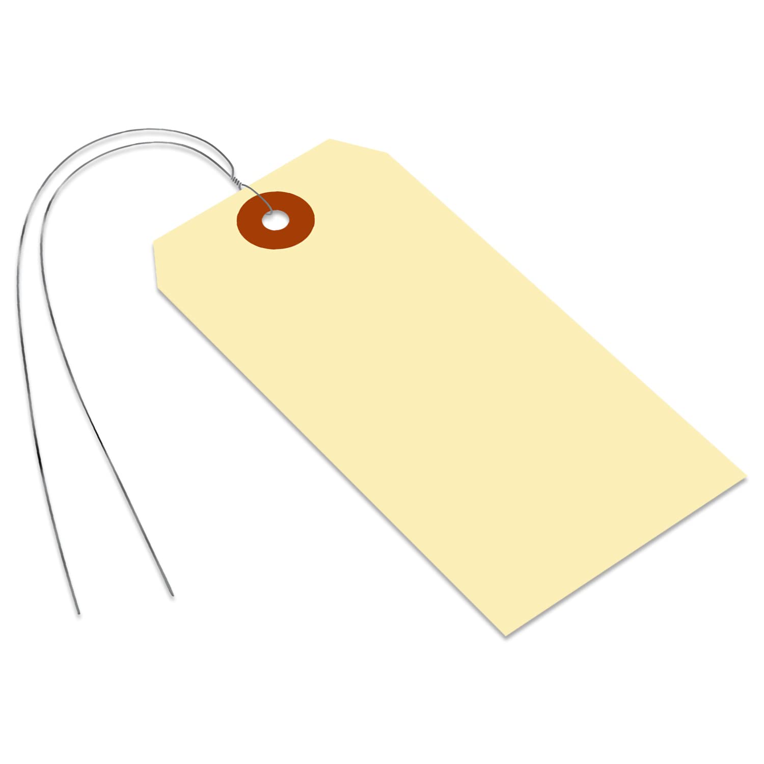SmartSign Blank Manila Shipping Tags with Wire, Size #5 | 13pt ...