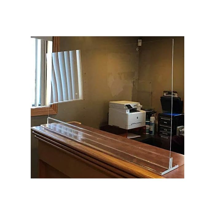 Buy INSHOPFITTING Sneeze Guard Portable Counter Shield | Acrylic ...