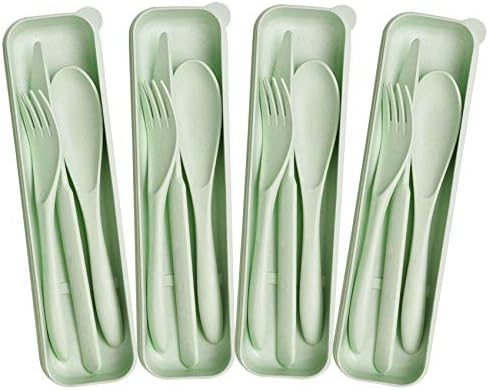 Amazon.com | YBOBK HOME Portable Utensils Set with Case Travel ...