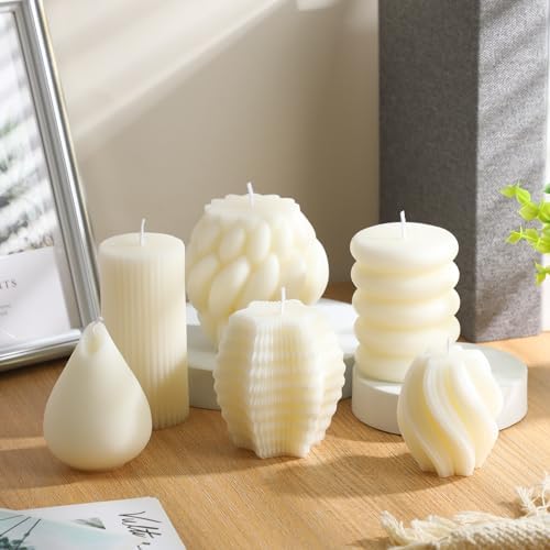 Amazon.com: LAWA Wavy Candle - Scented Soy Wax Elegant Aesthetic Candle ...