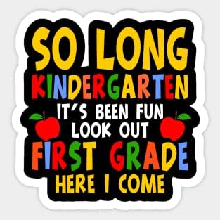 Amazon.com: Kiss Cut Sticker Funny So Long Kindergarten It's Been Fun ...