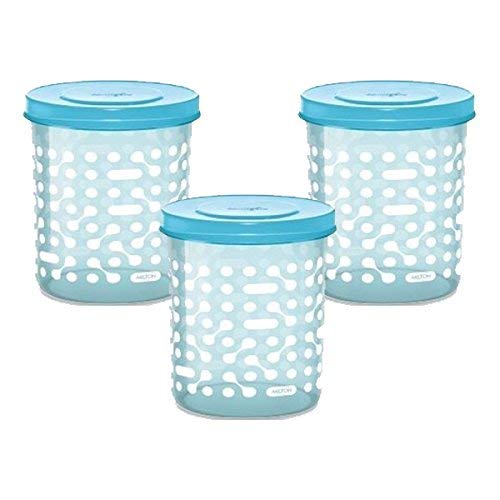 MILTON Storex Plastic Containers, Set of 3 (500ml) - Aqua Blue : Amazon ...