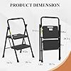 HBTower Step Ladder, Folding Step Stool with Wide Anti-Slip Pedal ...