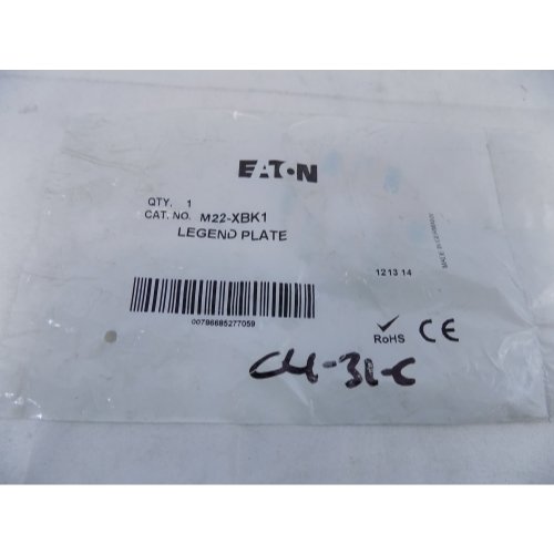 Eaton Eaton M22-XBK1 Pilot Device, 22mm, Visual Aid, Legend Plate ...