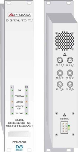 Amazon.com: Promax DT-302 Dual DVB-S/S2 Receiver with CAM and ASI ...