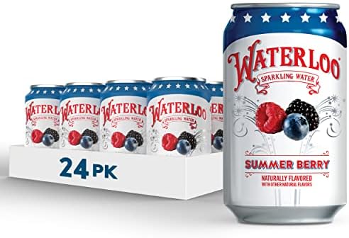 Amazon.com: Waterloo Sparkling Water, 8 Flavors Variety Pack, Naturally ...