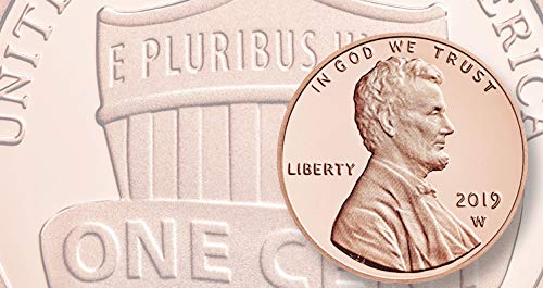 2019 W Lincoln Shield 2019 W Lincoln Shield Cent Proof W/Certifacate ...