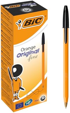 Amazon.com : BIC Orange Fine, Ballpoint Pens, Writing Pens with Long ...