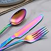 Amazon.com | Seeshine Rainbow Silverware Set for 8, 40-Piece Stainless ...