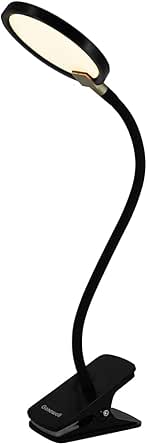 Genewell 7W Flexible Gooseneck LED Desk lamp Touch 3 Steps Dimmable LED ...